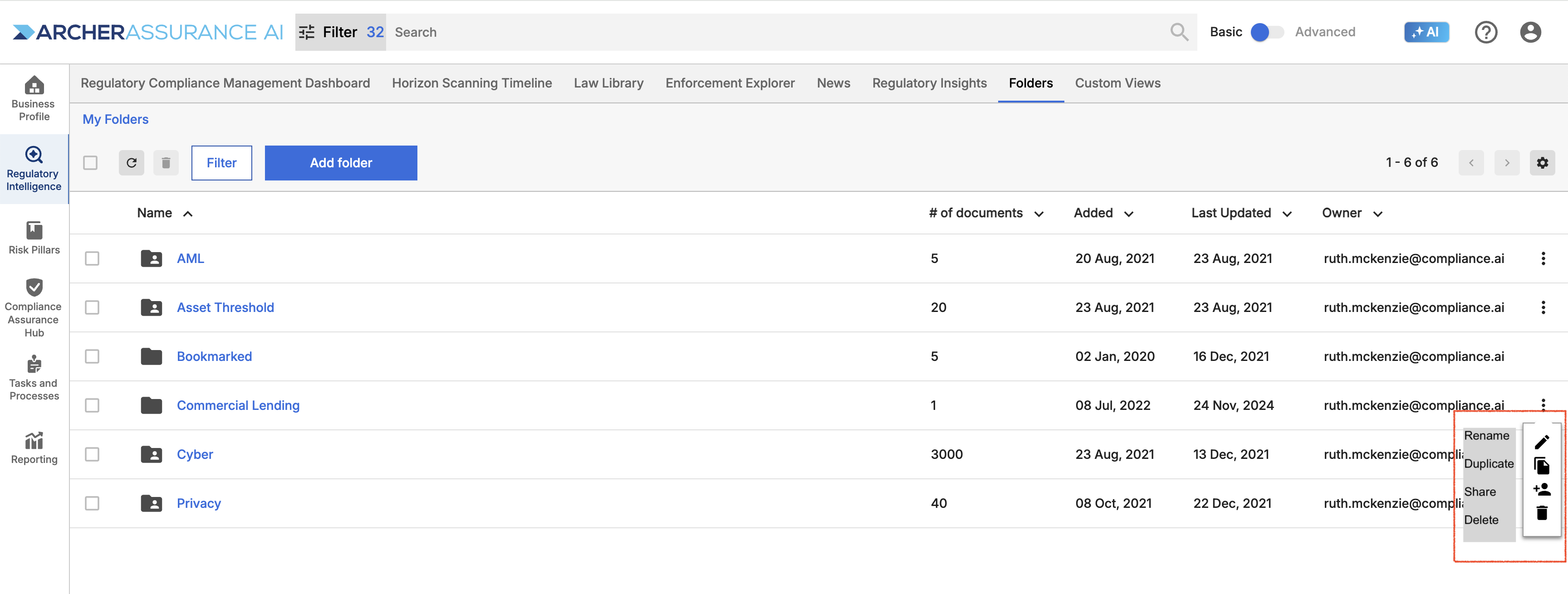 Folders - Compliance.ai | Training Center